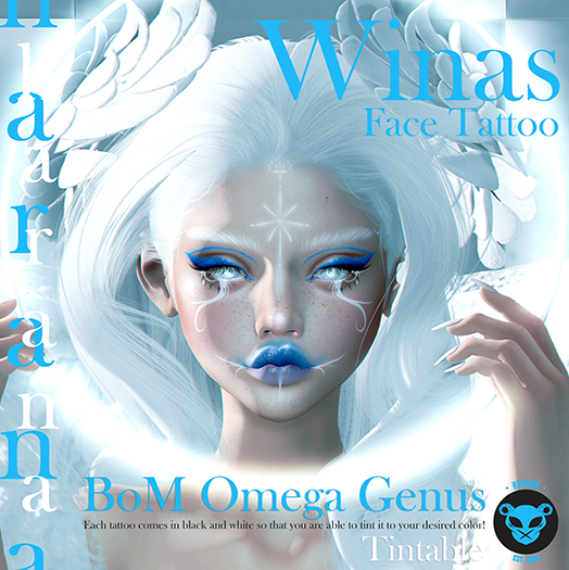 Second Life Marketplace - Harana - Winas Tattoo // BOM, Omega & Genus ...