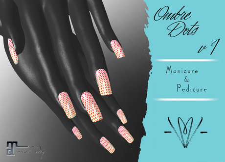 Second Life Marketplace - -\V/- Ombre Dots v1 Nail Polish - Maitreya