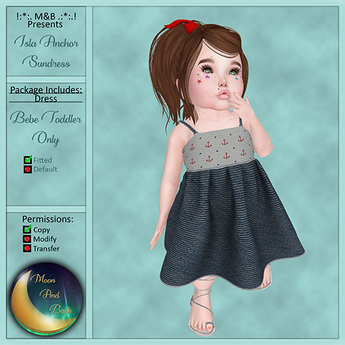 Second Life Marketplace - !:*:. M&B .:*:.! Isla Anchor Sundress Bebe ...