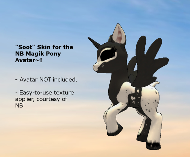 Second Life Marketplace - [NB] MAGIK Pony Skin - "Soot"