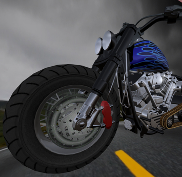 Second Life Marketplace - OscarMike Blue Flame Motorcycle