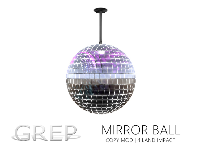 Second Life Marketplace - *+:. GREP .:+* Mirror Ball