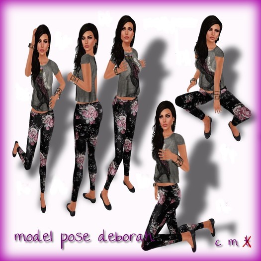 Second Life Marketplace - PURPLE POSE DEBORAH - Static Pose Model ...
