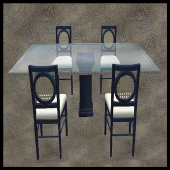 Second Life Marketplace - LAN SERIES DINING SET MP