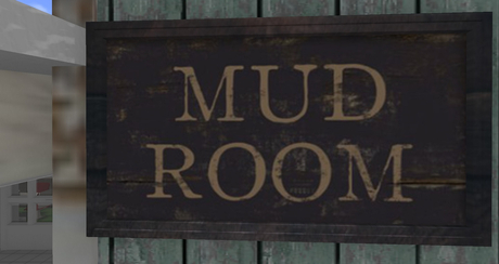 Second Life Marketplace - Mud Room Sign Shabby