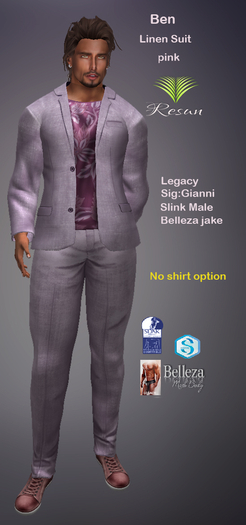 Second Life Marketplace - Res_Ben linen suit pink