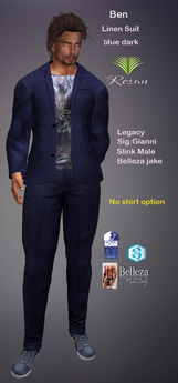 Second Life Marketplace - Res_Ben linen suit blue
