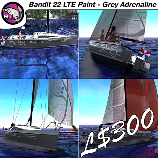 Second Life Marketplace - BBB - Grey Adrenaline Bandit 22 LTE Paint