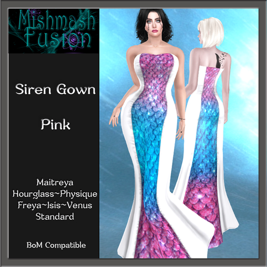 Second Life Marketplace - ~*MF*~ Siren Gown - Pink