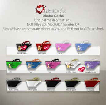 Second Life Marketplace - *katat0nik* (black red) Okobo