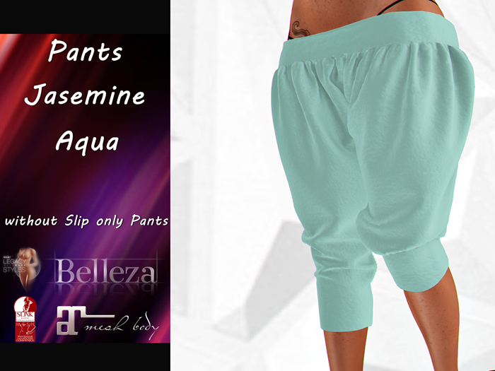 Second Life Marketplace - {RP} Pants Jasemine Aqua