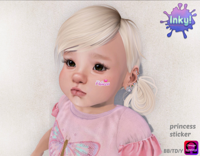 Second Life Marketplace - Inky! princess sticker face applier