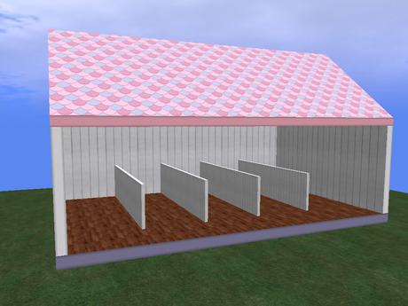 Second Life Marketplace - RE Pink/Purple Horse Stall 16x10 - 6 Prims ...