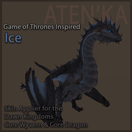 Second Life Marketplace - Aten'Ka - DK Wyvern/Dragon Skin - Ice