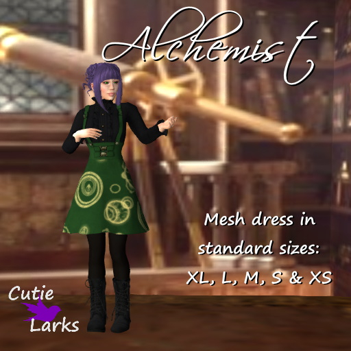 Second Life Marketplace - ~CL~ Womens Alchemist Dress - Green BOXED