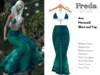 Second Life Marketplace - Ava Mermaid Costume Seagreen, Tiny Bra and ...