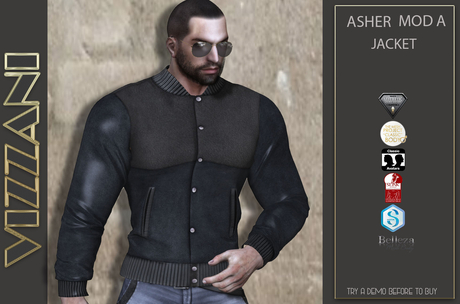 Second Life Marketplace - DEMO - FANTASTIC JACKET MESH MOD. ASHER ...