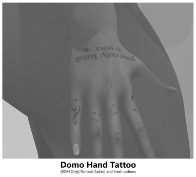 Second Life Marketplace - [ESC] Domo Hand Tattoo [DEMO]