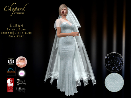 Second Life Marketplace - *Chopard Couture* Eleah Bridal Gown - Brocade ...