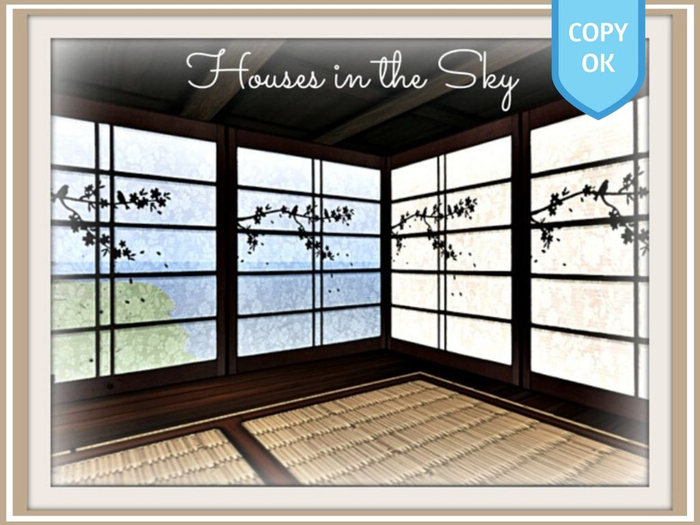 Second Life Marketplace - White Blossom Japanese Closed Skybox 16x16 ...