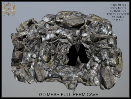 Second Life Marketplace - GD MESH FULL PERM CAVE