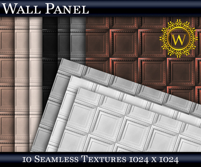 Second Life Marketplace - Wall Panel 10 Seamless Textures - WonderWall
