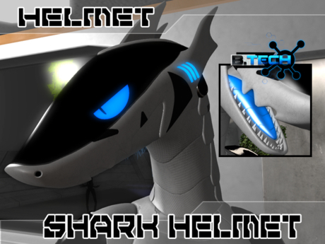 Second Life Marketplace - Synth Shark Helmet 2.5