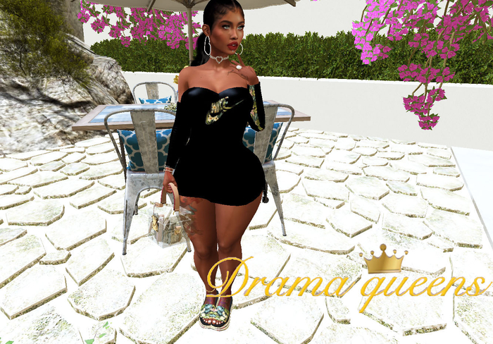 Second Life Marketplace - DQ: Swooshie Mini Black