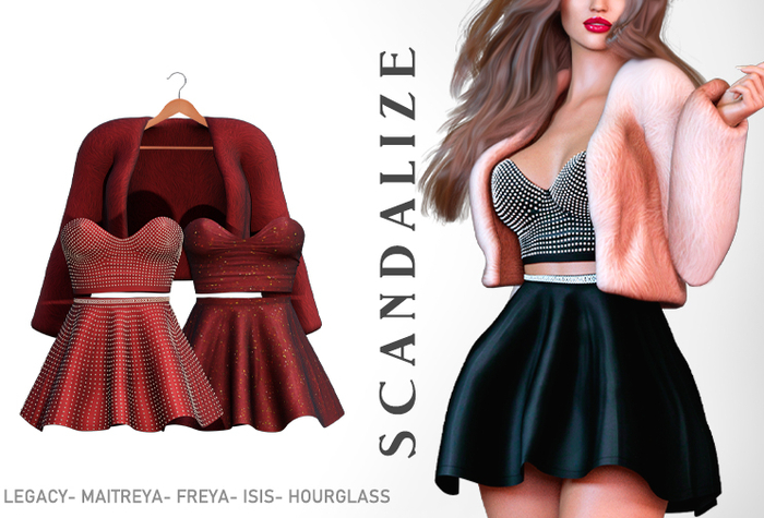 Second Life Marketplace - SCANDALIZE. Krisia. Red