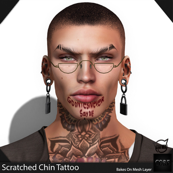Second Life Marketplace - ::: Core ::: Scratched Chin Tattoo - Goonies ...