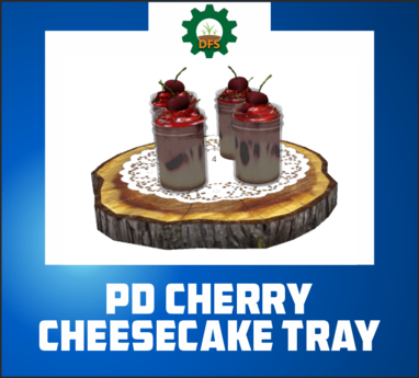 Second Life Marketplace - DFS PD CHERRY CHEESECAKE TRAY (texture)