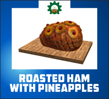 Second Life Marketplace - DFS ROASTED HAM WITH PINEAPPLES (texture)