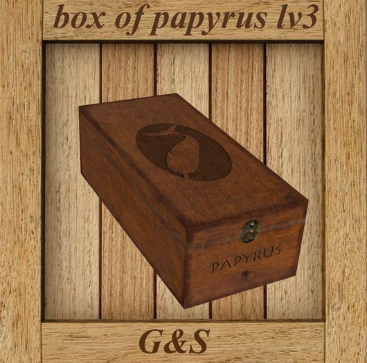 Second Life Marketplace - Papyrus box [LVL:3] (5) [G&S]