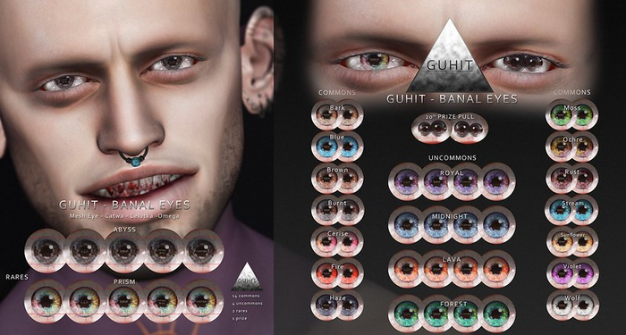 Second Life Marketplace - GUHIT - BANAL EYES UNCOMMON - Royal
