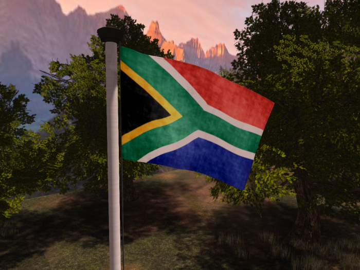 Second Life Marketplace - Happy Flag - South Africa (animated)