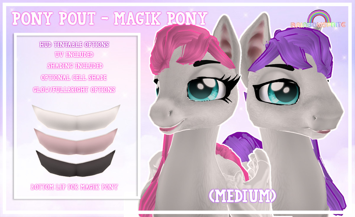 Second Life Marketplace - Pony Pout - Magik Pony (Medium)