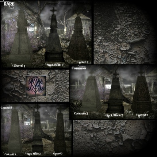 Second Life Marketplace - *MW* Tomb 1 Black Stone RARE