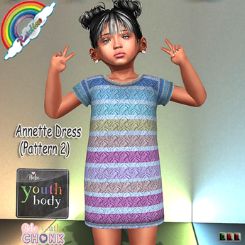 Second Life Marketplace - ((RBS)) Annette Dress (Pattern 2) Bebe Youth ...