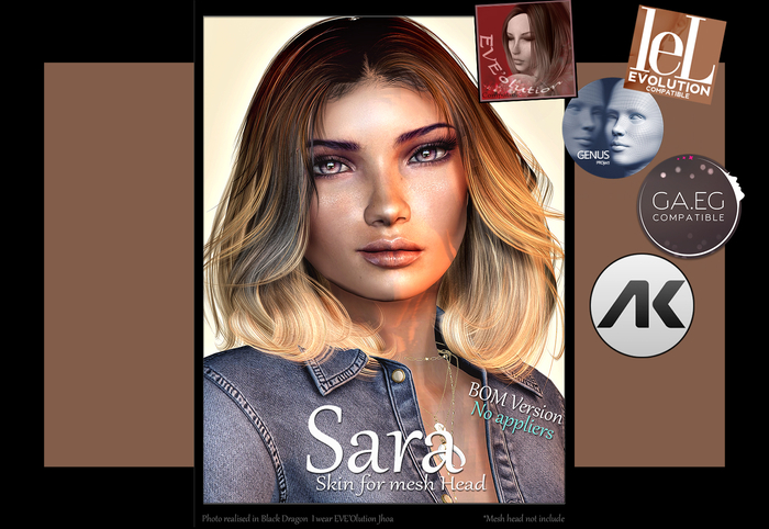Second Life Marketplace - *!* Bom Skin Sara
