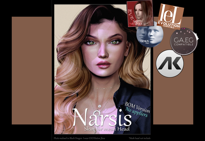 Second Life Marketplace - *!* Bom Skin Narsis