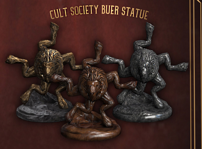 Second Life Marketplace - //Naberius// Cult Society Buer Statue *gold*