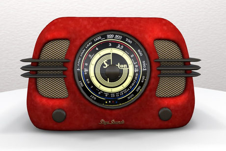 Second Life Marketplace - RETRO VINTAGE RADIO (RED) - preloaded with 46 ...