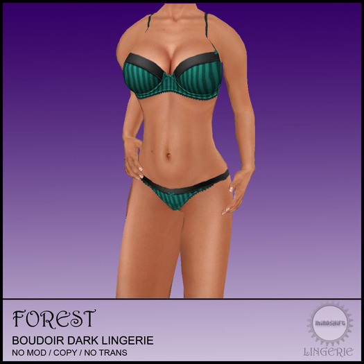 Second Life Marketplace Mindshift Boudoir Dark Lingerie Forest