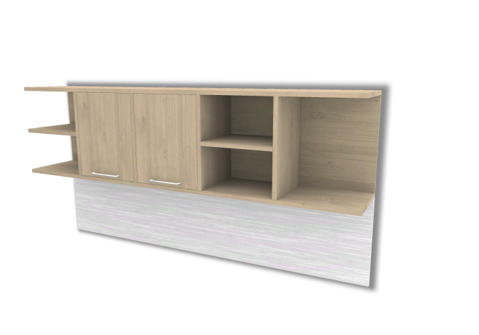 Second Life Marketplace - MLM_Shelf With Cabinet FULL PERM Mesh