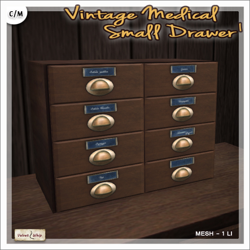 Second Life Marketplace - [V/W] Vintage Medical Drawer I - Vintage ...
