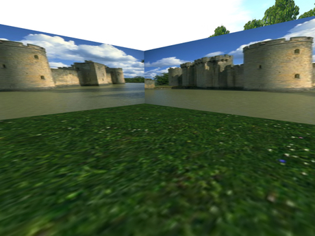 Second Life Marketplace - Castle moat 20x20 sky box gift, surround