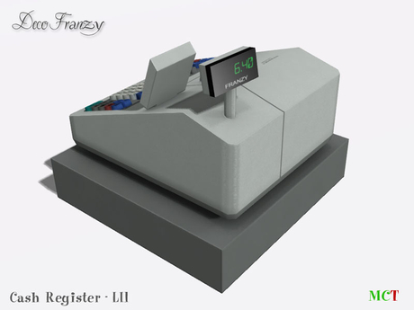 Second Life Marketplace - ~DecoFranzy~ Cash Register (MC)