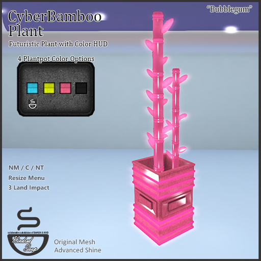 Second Life Marketplace - Kindred Soup - CyberBamboo Plant (Version ...