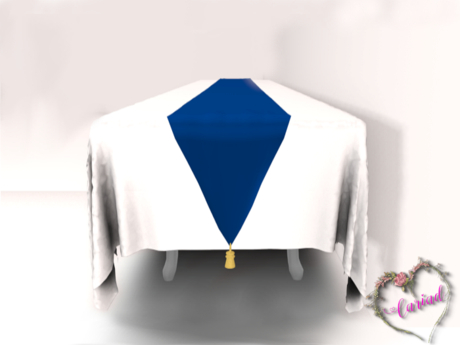Second Life Marketplace - -{Cariad}-Banquet Table w/Runner/Dark Blue ...