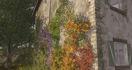 Second Life Marketplace - -Hisa- Wall Foliage
